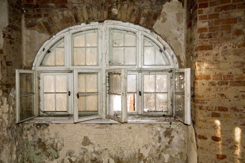 Ellipse window stock photo. Image of roots, round, wall - 111110