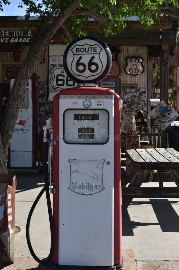 Old Route 66 Gas Pump in Arizona Editorial Image - Image of hackberry ...