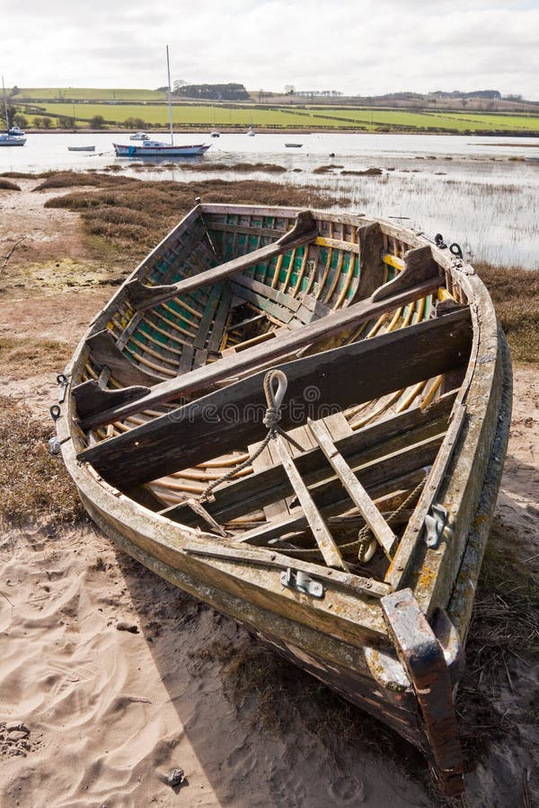 Old Rowing Boat stock image. Image of vessel, northumberland - 13997889
