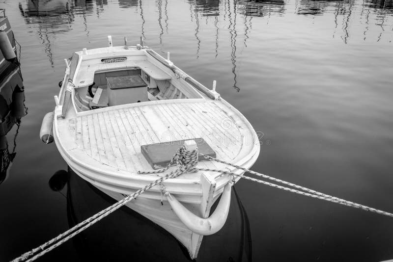 Old rowing boat stock image. Image of sunset, reflex - 99536177