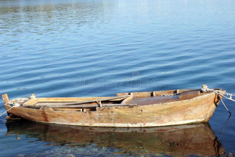 Old rowing boat stock image. Image of port, peaceful - 90506433