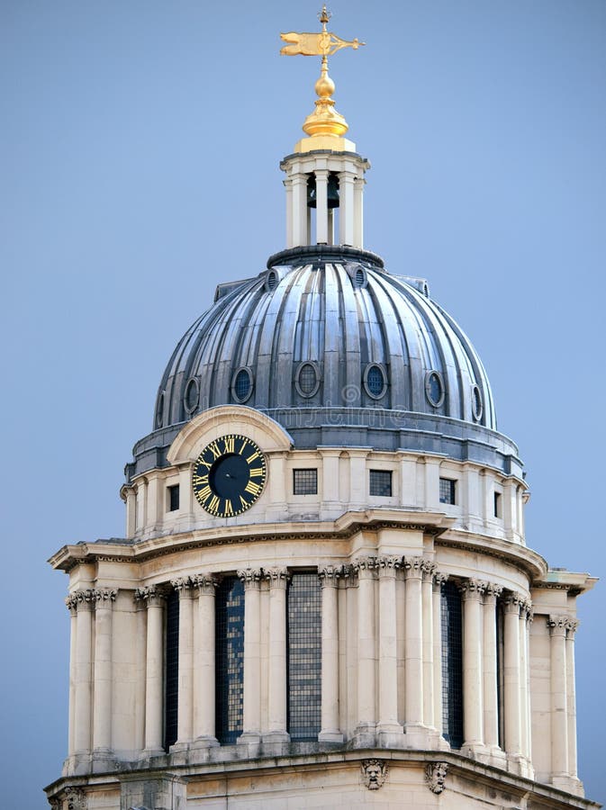 Old Royal Naval College, London Stock Photo - Image of cloudy, baroque ...