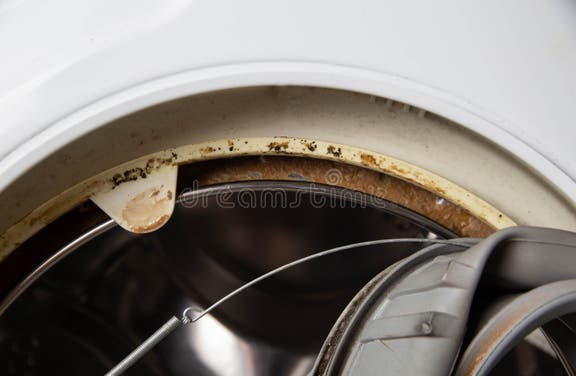 Old Rubber Hatch Seal with Washing Machine Defect, Industry Stock Image ...