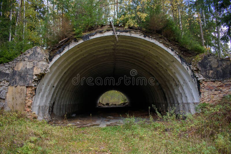 Old Ruined, Abandoned Soviet Nuclear Warhead Storage Depot in Forest ...