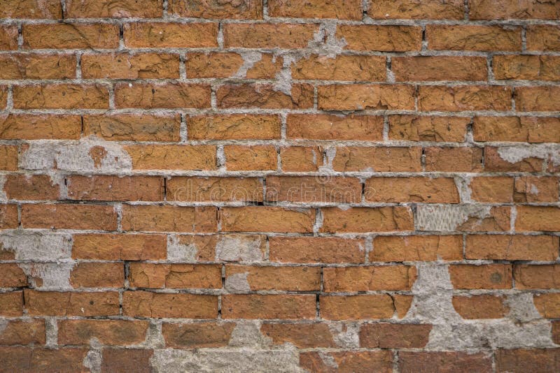 Old Ruined Brick Wall Texture. Grunge Background Stock Image - Image of ...