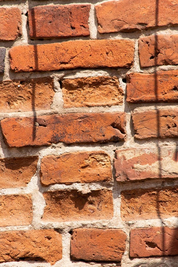 Old ruined brick wall stock photo. Image of brick, redwall - 247185452