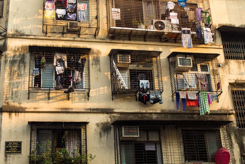 Old Ruined Condo Building in Colaba, Mumbai, India Editorial Stock ...