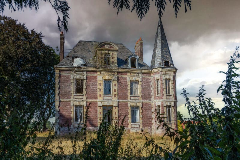 Old and Ruined Haunted Castle Stock Photo - Image of history, horror ...