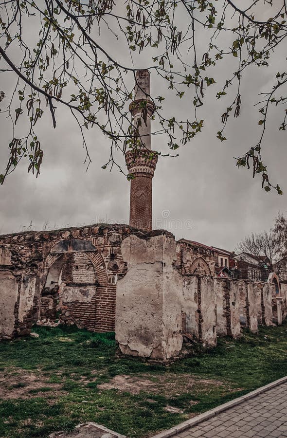 Old Ruined Mosque in Prilep Macedonia. Stock Image - Image of monastery ...