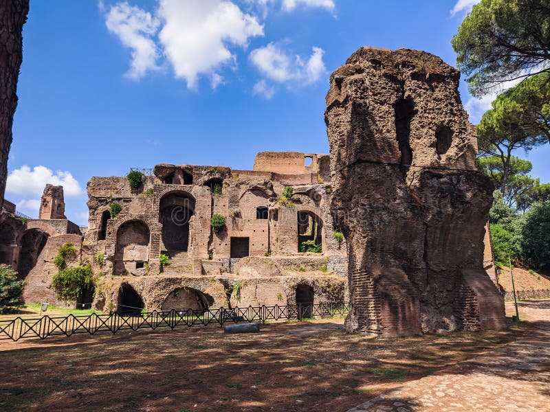 Old Ruined Palace in Palatine Hill. Editorial Photo - Image of palatine ...