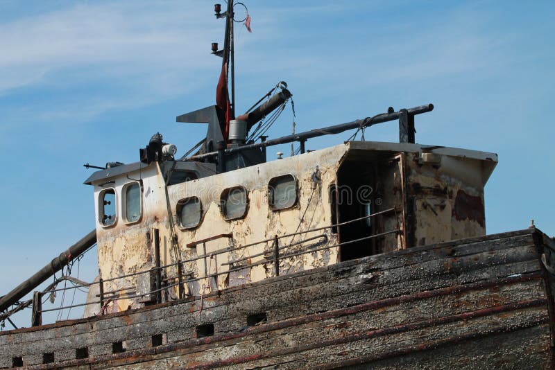 Old ruined ship stock image. Image of port, ship, watercraft - 264995255