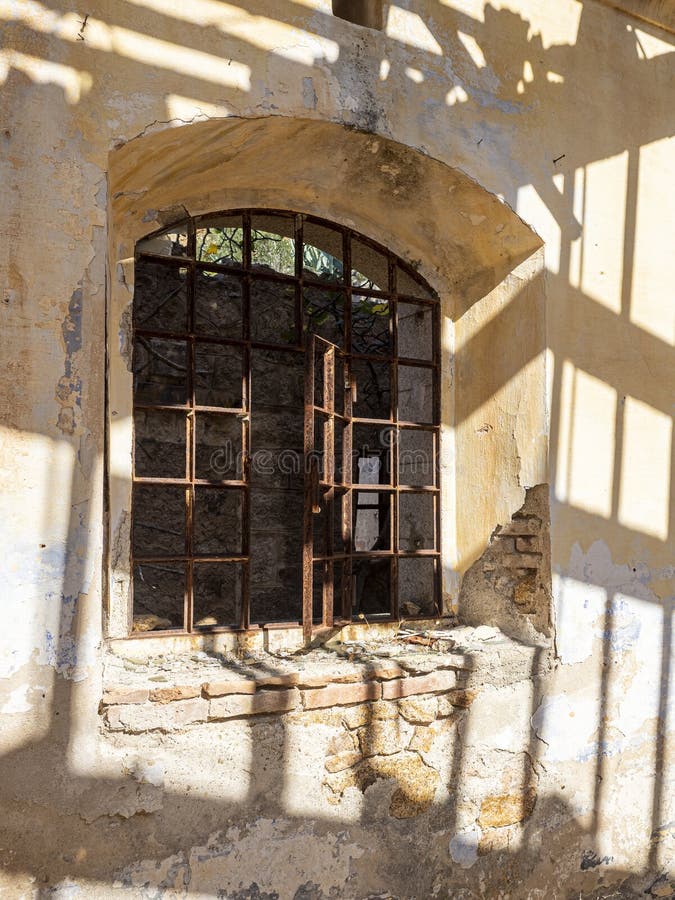 An old and ruined windows stock photo. Image of demolished - 207220306