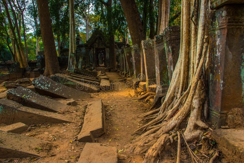 Pyramid of Ancient Complex Koh Ker, Cambodia Stock Image - Image of ...