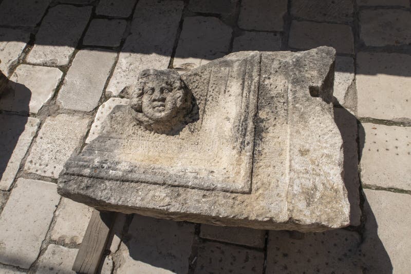 Ruins on a Broken Piece of Wall in Split Croatia Stock Photo - Image of ...