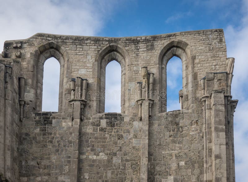 The Old Ruins of a Building , Germany Stock Photo - Image of roof ...