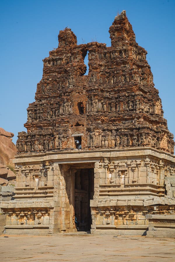 Old Ruins of Hampi, Karnataka Stock Image - Image of place, background ...