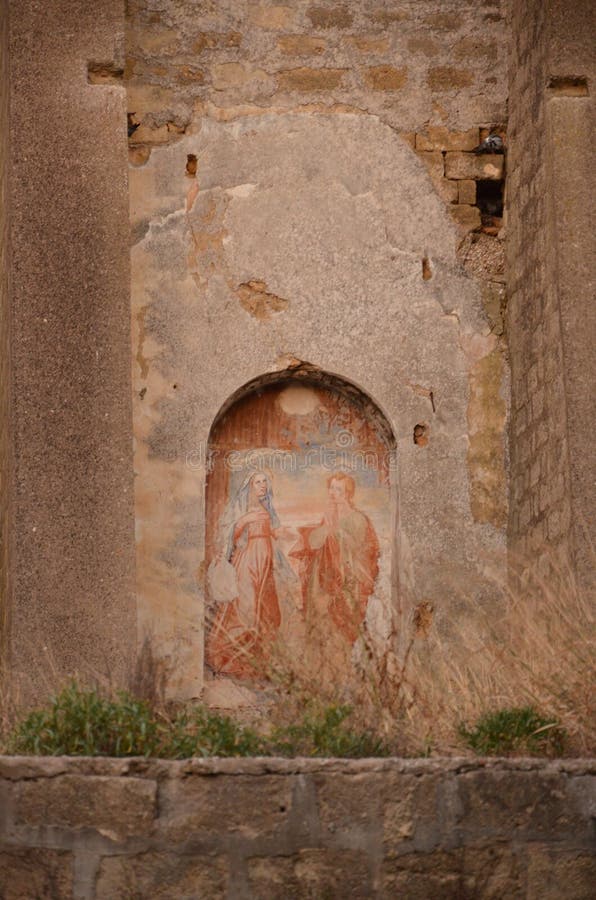Old Ruins of Partanna, Sicily Stock Photo - Image of partanna, panorama ...