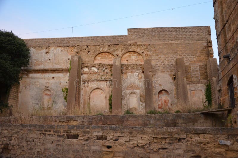 Old Ruins of Partanna, Sicily Stock Image - Image of place, hill: 86929977