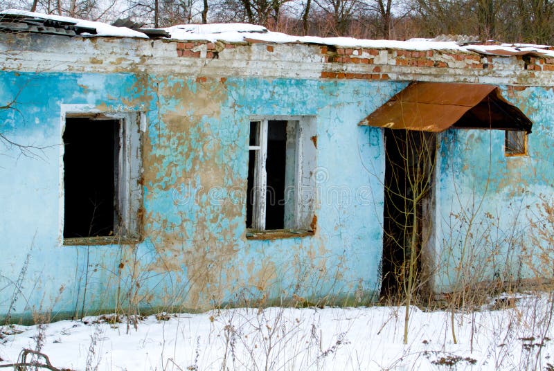 Old ruins in winter stock photo. Image of ruins, nature - 7377170
