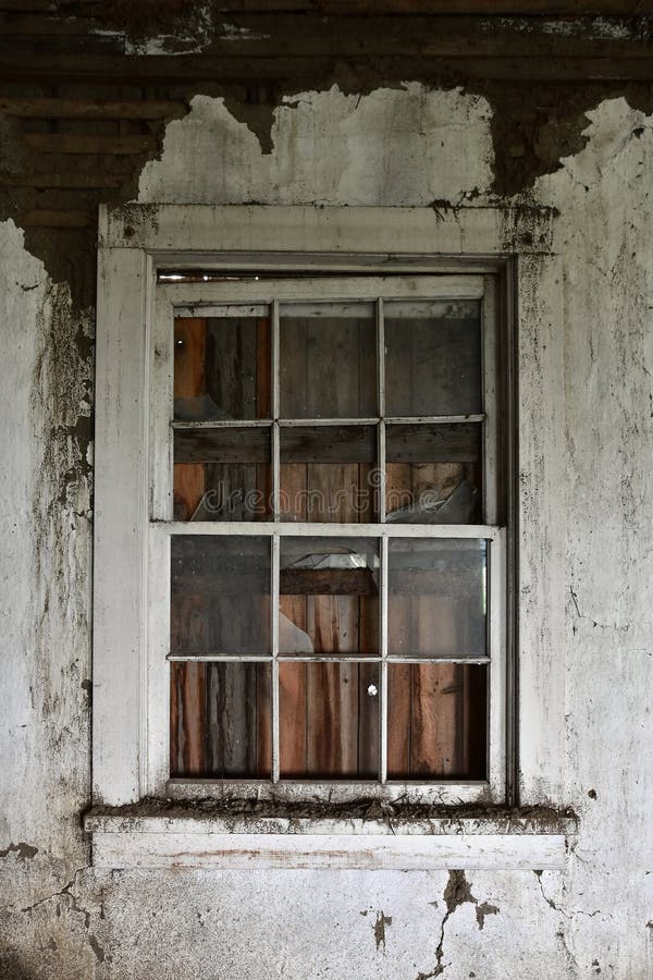 Old Broken Wooden Window stock image. Image of creepy - 127477897
