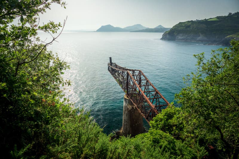 Old Run-down Rusty Iron Loading Bay, Top View Stock Photo - Image of ...