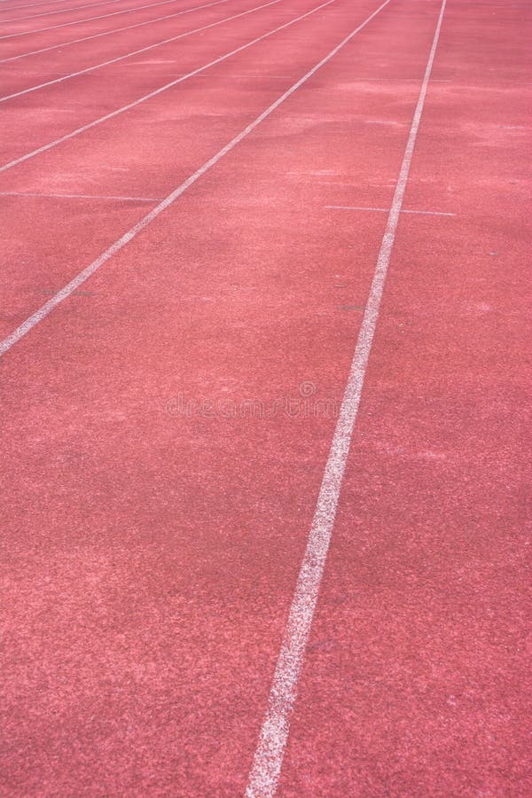 Old Run Track and White Line Stock Photo - Image of compete, contest ...