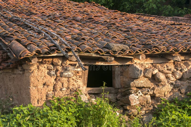 Old rural house closeup stock image. Image of window - 167367021
