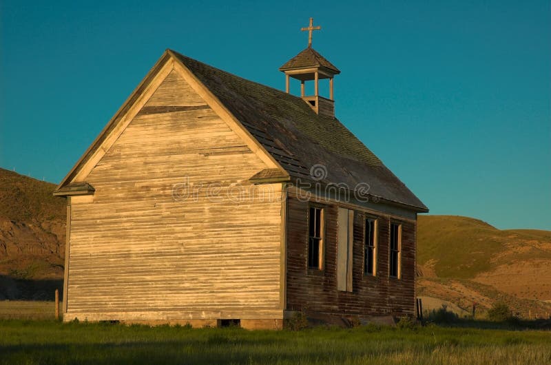 Old Rural Church stock photo. Image of sunset, decay, american - 2193790