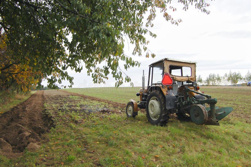 Old Rural Tractor - Poland stock image. Image of rusty - 90007399