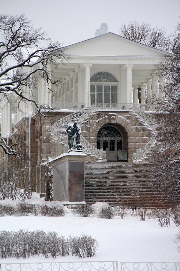 Building in snow three stock photo. Image of monument - 135897858