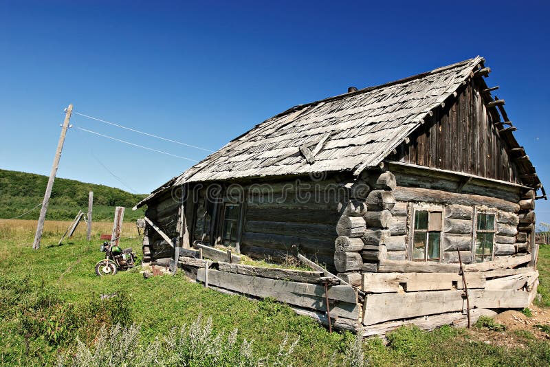 Old russian house 2 stock photo. Image of wood, grass - 7319992