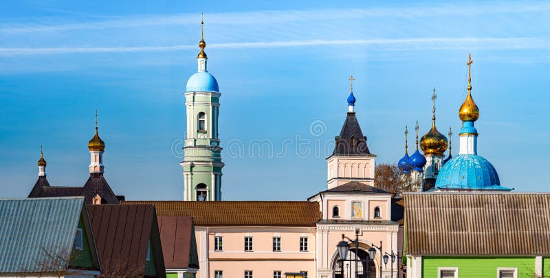 Old Russian Monastery with Blue Sky Stock Photo - Image of orthodox ...