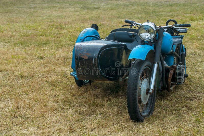 Old Russian Motorcycle stock photo. Image of motorcycle - 61706600