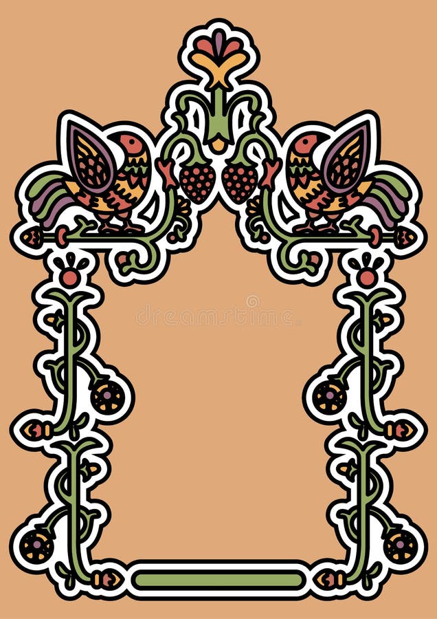 Russian Ornamental Traditional Style Gzhel Stock Vector - Illustration ...