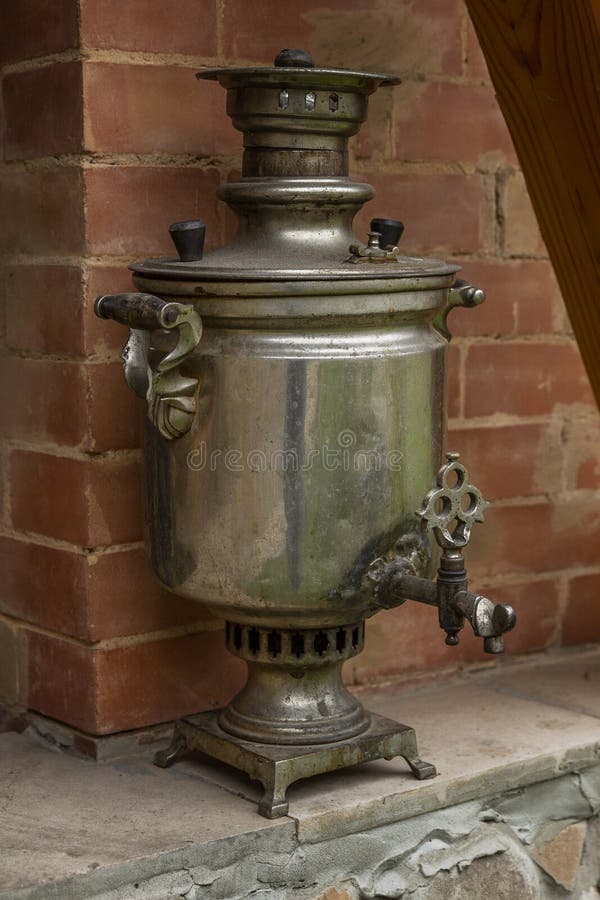 Old Russian Samovar. National Cultural Traditions Stock Photo - Image ...
