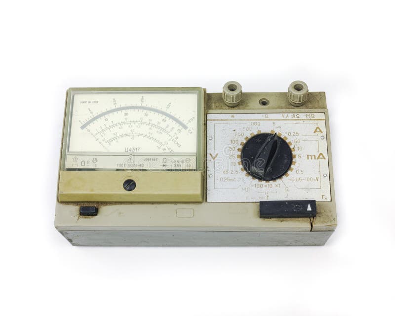 Old Russian Test Instrument Stock Photo - Image of circuit, analogue ...