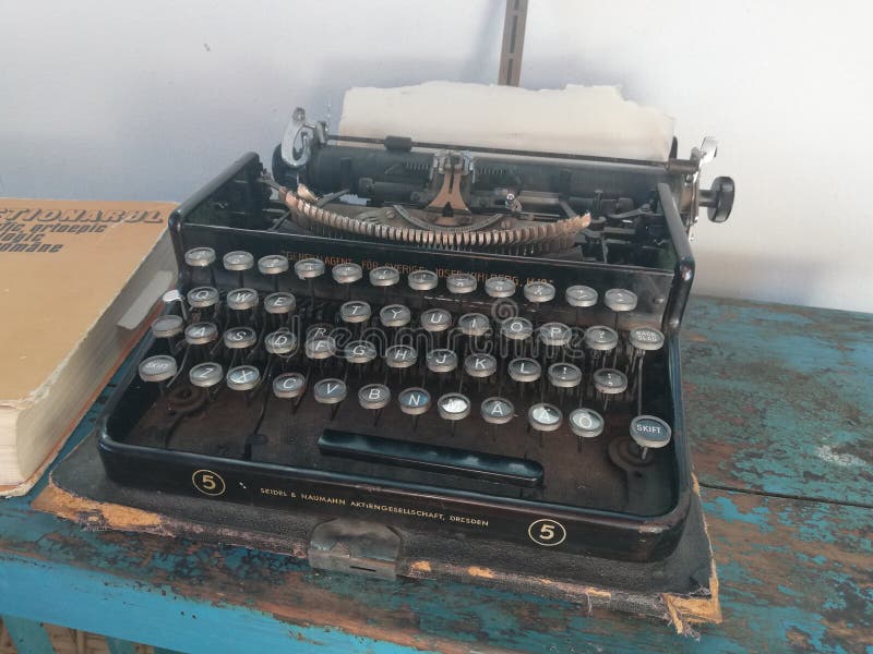 Old russian type machine editorial stock photo. Image of antique ...