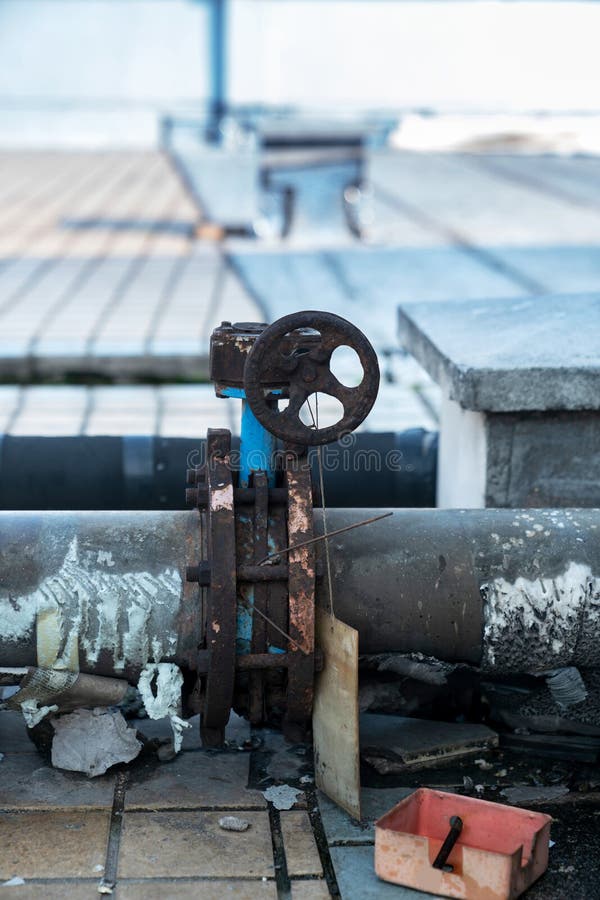 Old Rust-covered Valve in Close-up Stock Image - Image of fitting, gate ...