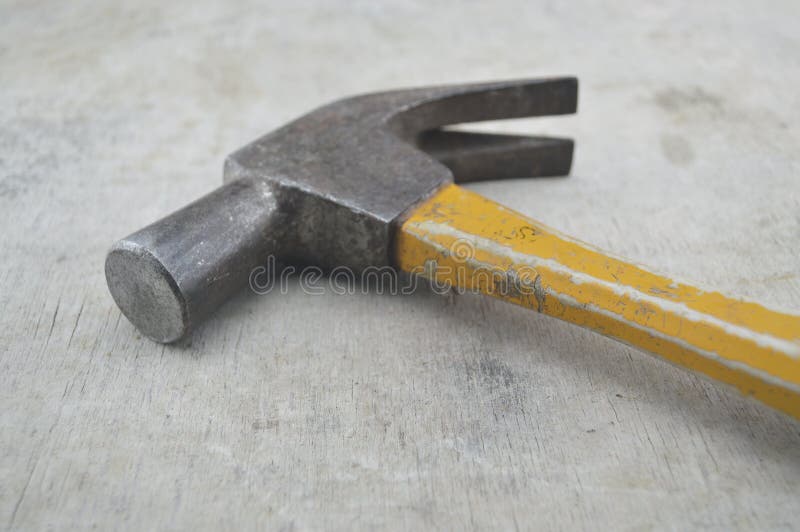 Old Rust Hammer on Wood Board Stock Photo - Image of rust, workshop ...