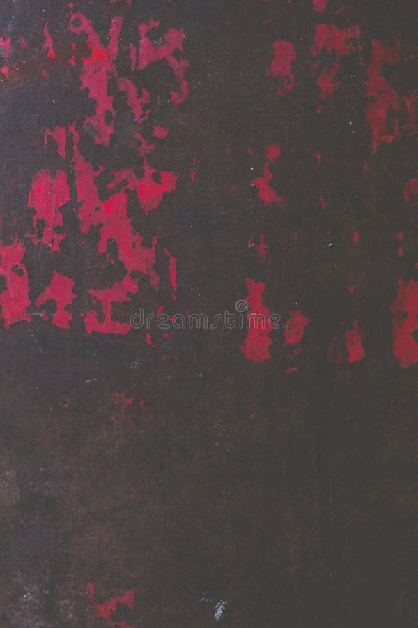 Old Rust on Metal with Red Paint in Vintage Style Stock Photo - Image ...
