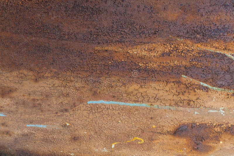 Old Rust Textures Wall with Paint. Perfect Background with Space Stock ...