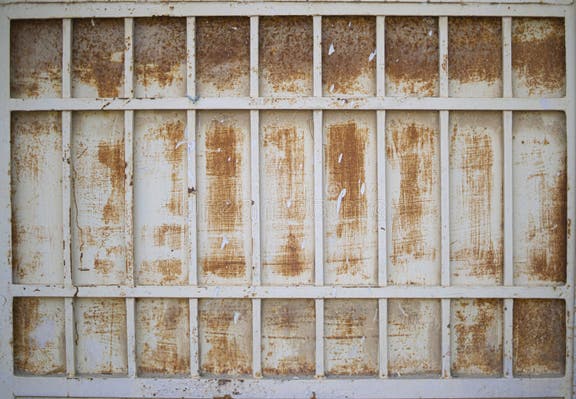 Old Rust Wooden Window with Rust Stock Image - Image of weathered, rust ...