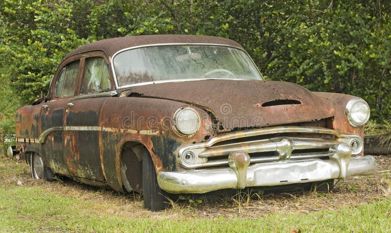 Old Rusted Automobile stock photo. Image of death, park - 22168186