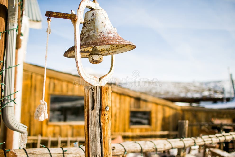 Rusted bell stock image. Image of winter, ringing, decoration - 52758815
