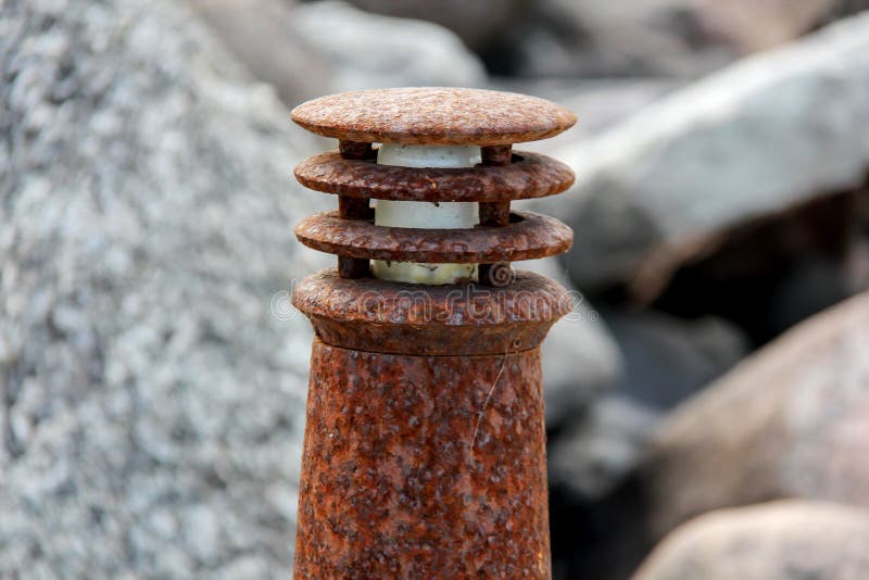 Old rusted Berth lamp stock photo. Image of grunge, coast - 96285142