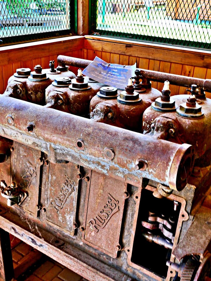 Old rusted boat engine stock image. Image of gear, display - 350627087