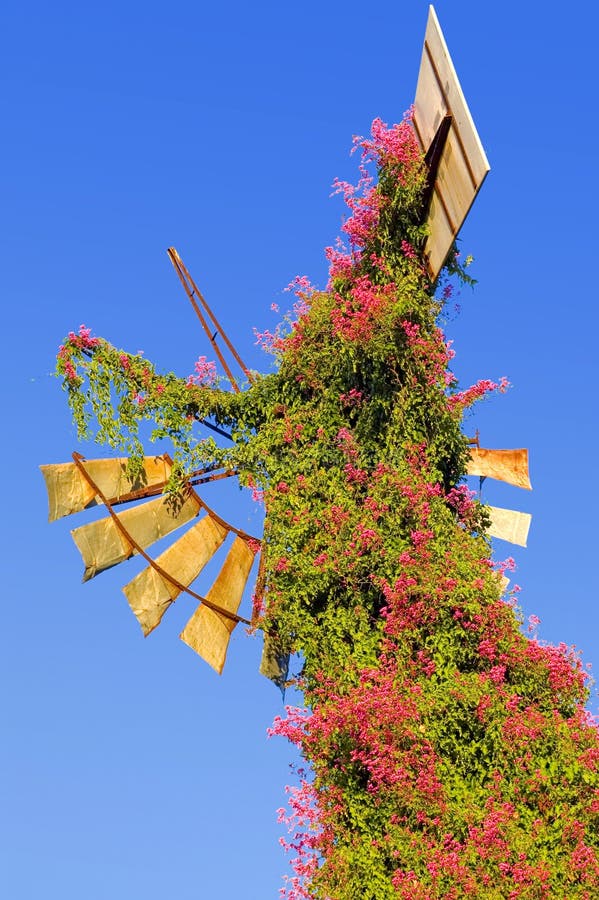 Old Rusted Broken Windmill stock photo. Image of blades - 2340304