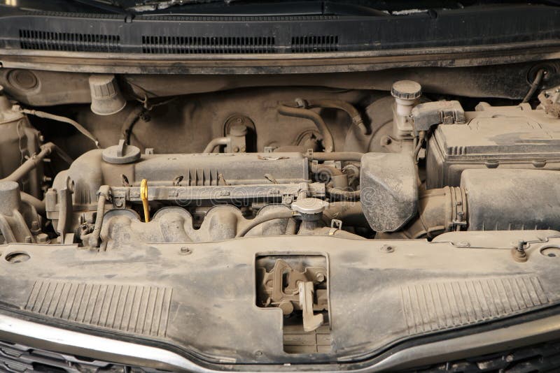 Old Rusted Car Engine Detail Stock Image - Image of engine, nissan ...