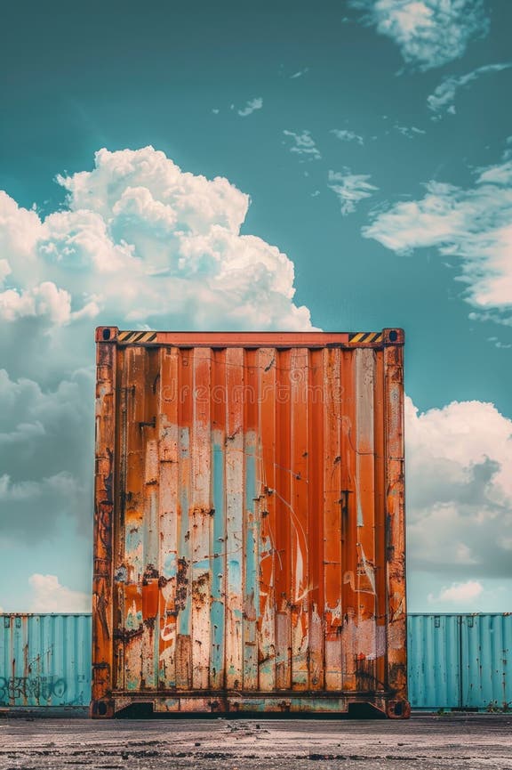 An Old, Rusted Container Left on a Road. Suitable for Industrial ...