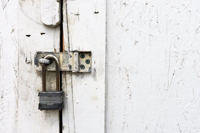 Old Rusted Door Lock stock photo. Image of iron, retro - 96364900